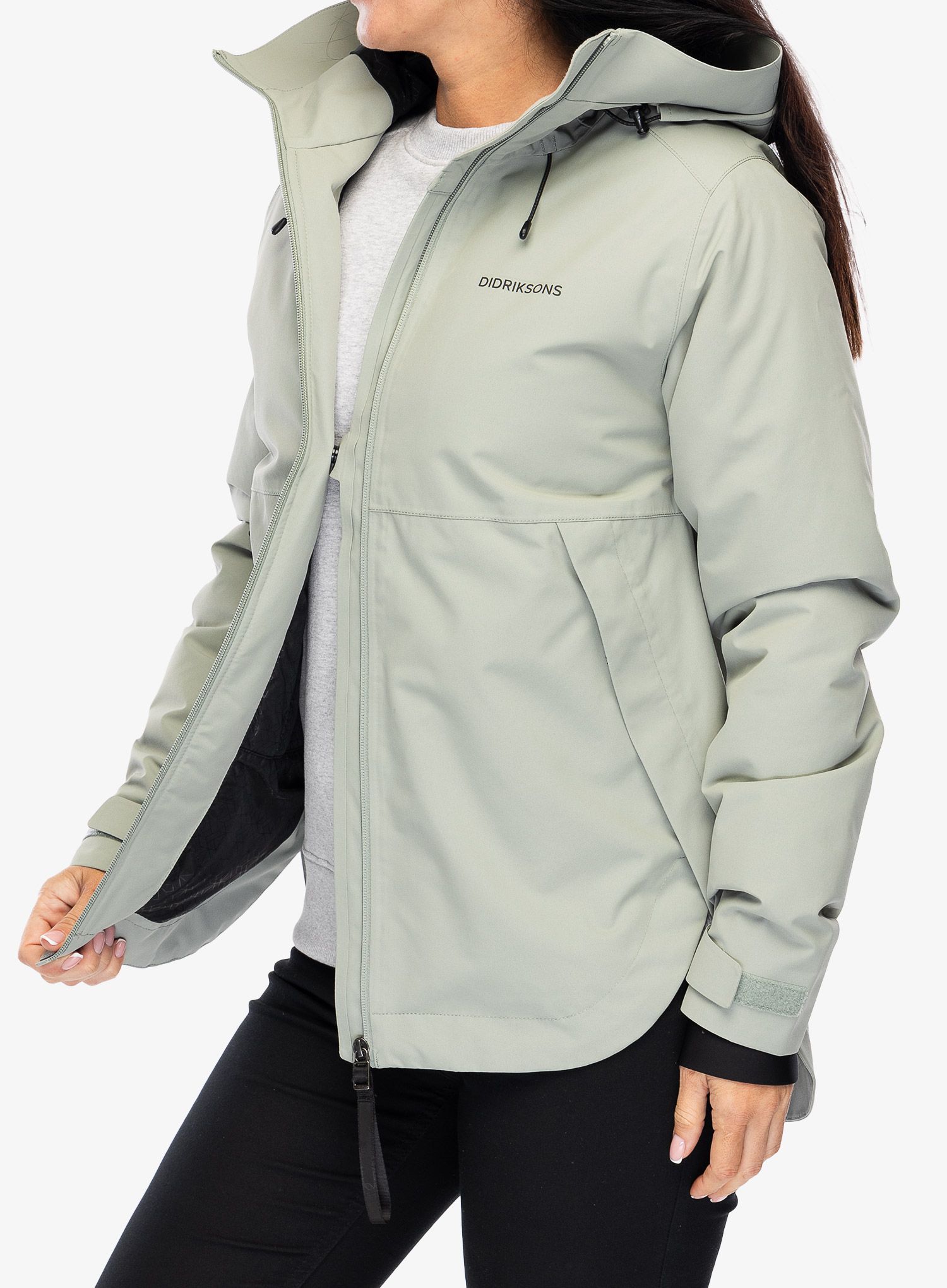 Zateplená bunda dámská Didriksons Jennie Jacket 2 - wilted leaf | 8a.cz