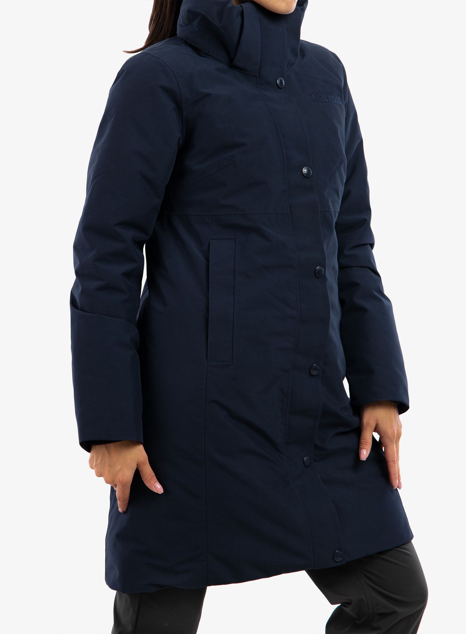 Dámský péřový kabát Marmot Chelsea Coat - arctic navy