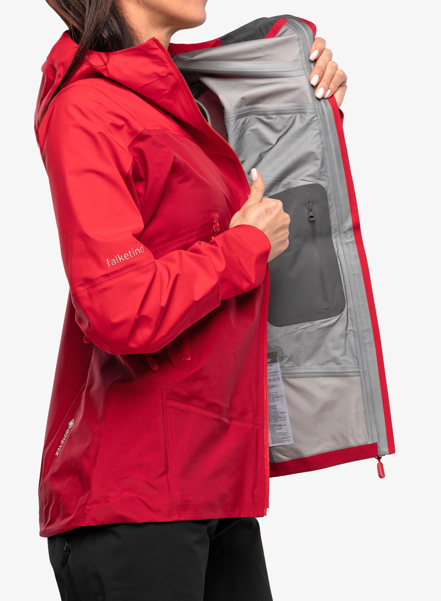 Dámská bunda Norrona Falketind GORE-TEX Jacket - jester red/true red ...