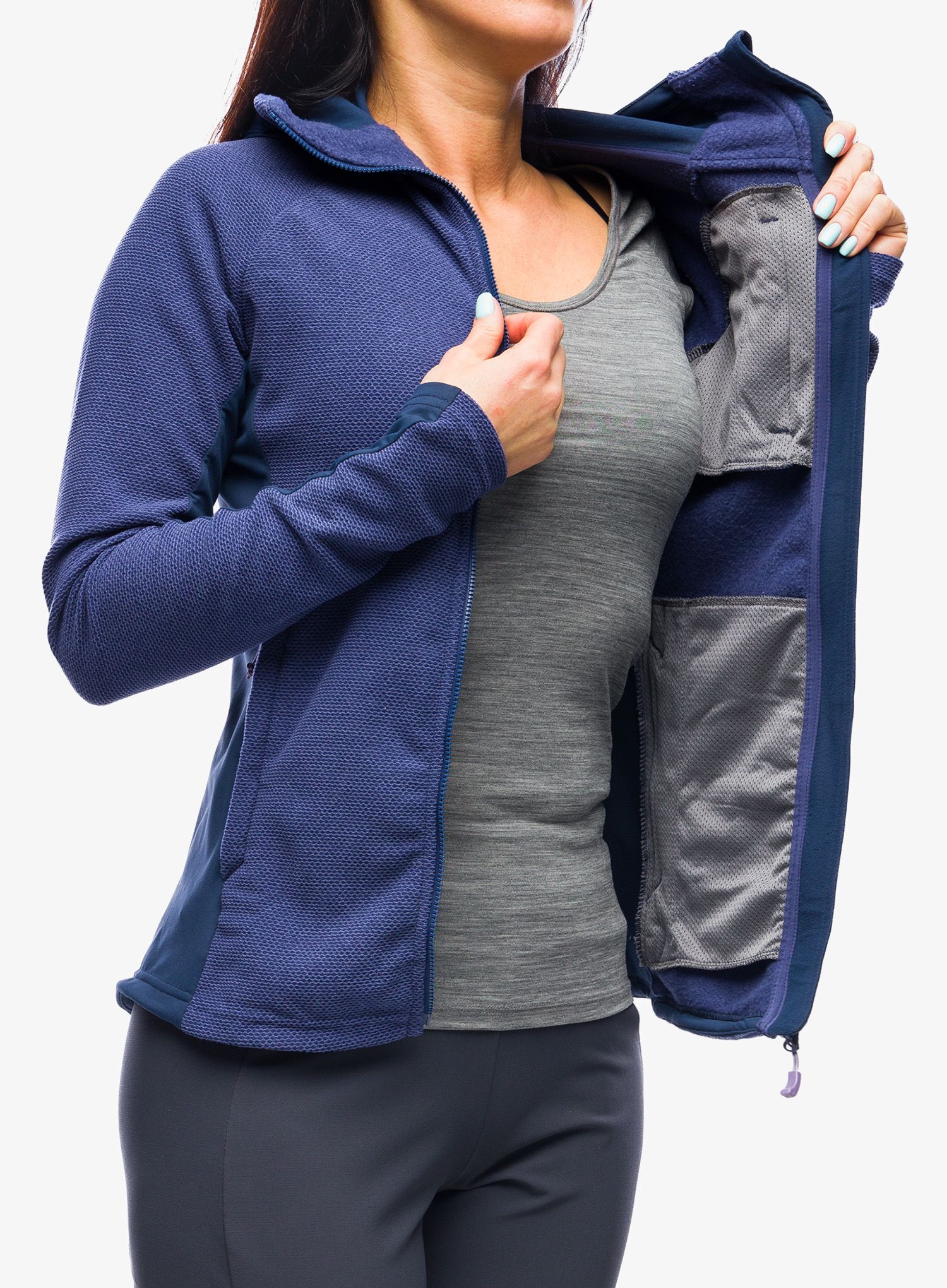 Dámská fleecová mikina Rab Capacitor Hoody - patriot blue | 8a.cz