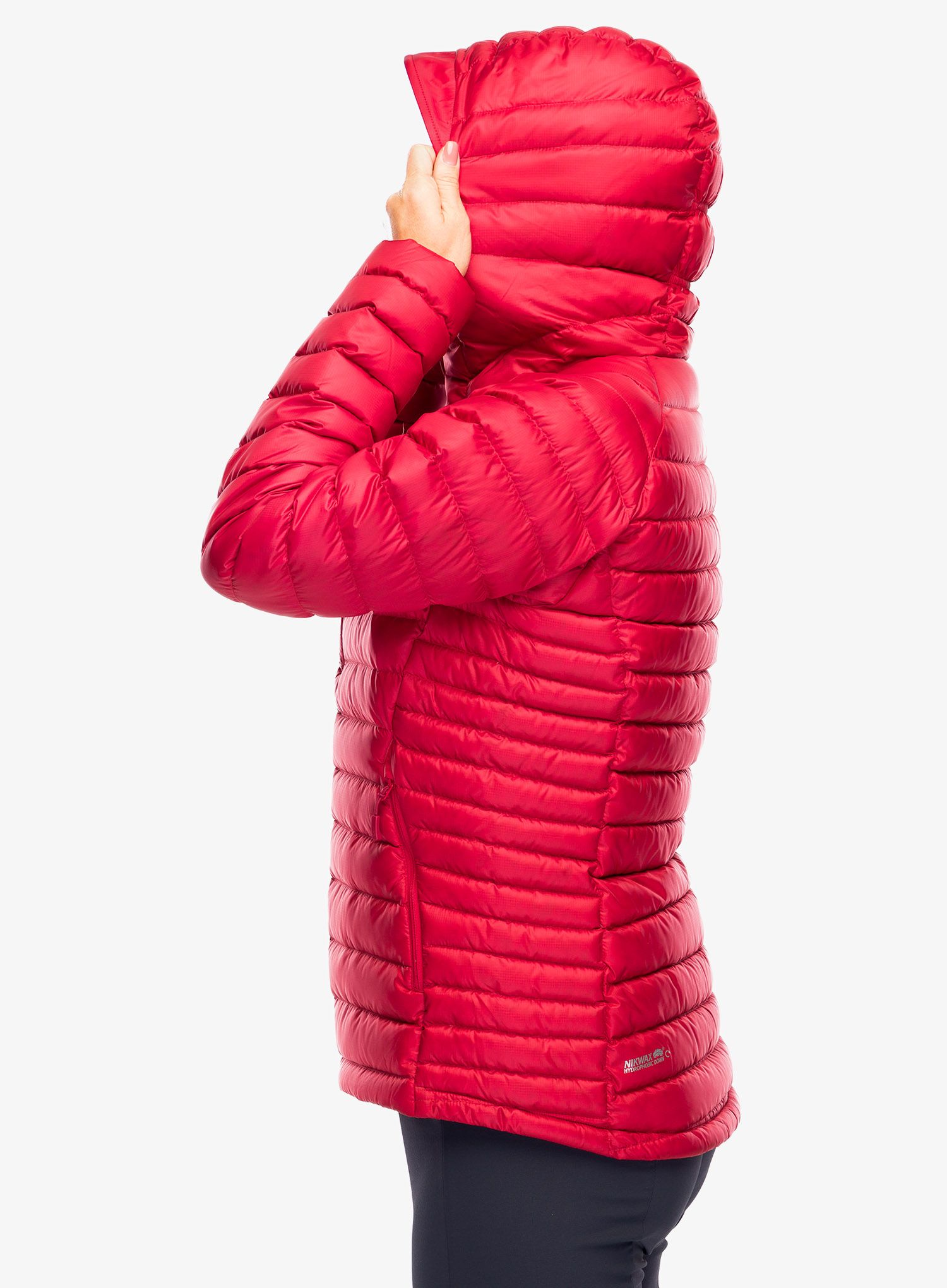 Dámská péřová bunda Rab Microlight Alpine Jacket - ascent red | 8a.cz