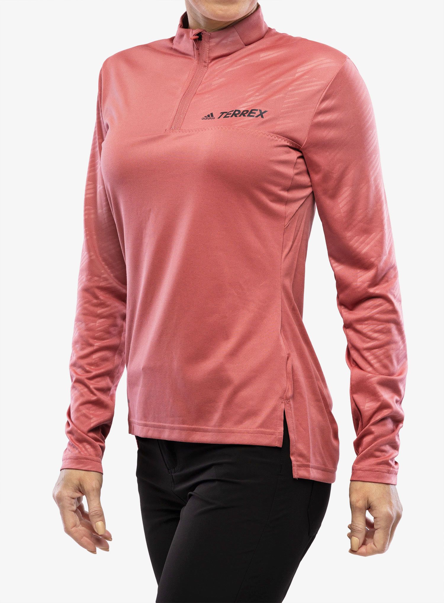 Dámská halenka adidas TERREX Multi Half-Zip LS - wonder red