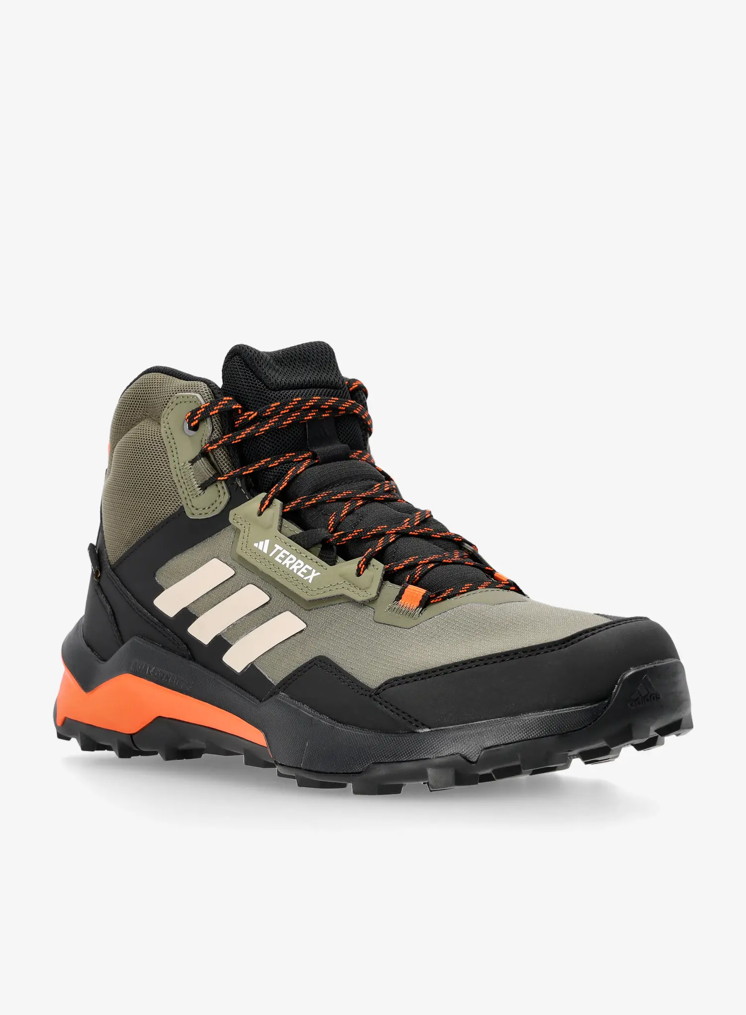 Trekové boty adidas TERREX AX4 Mid GTX - oliv strat/wond beige/core blk ...