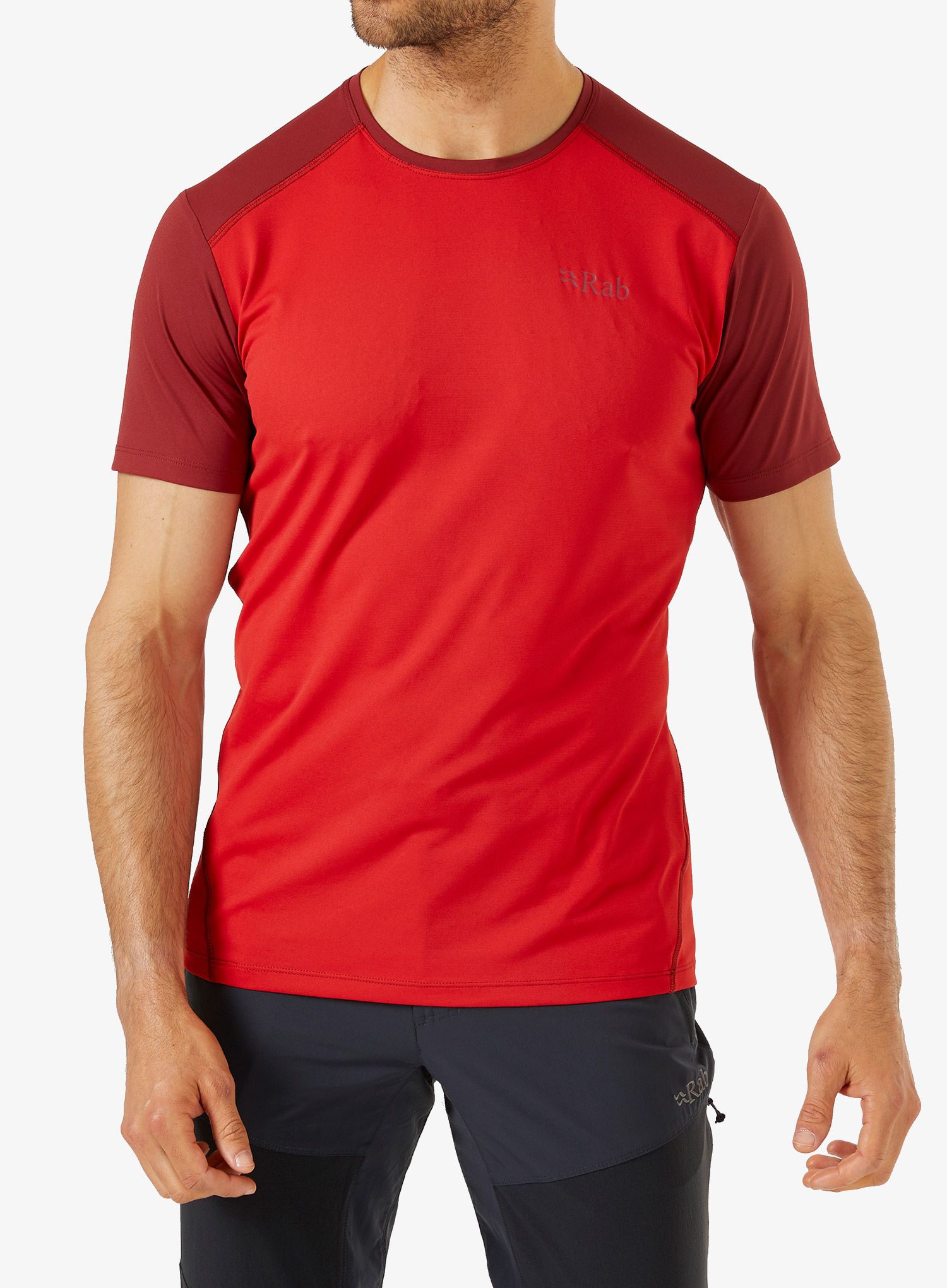 Termoaktivní tričko Rab Force Tee - ascent red/oxblood red